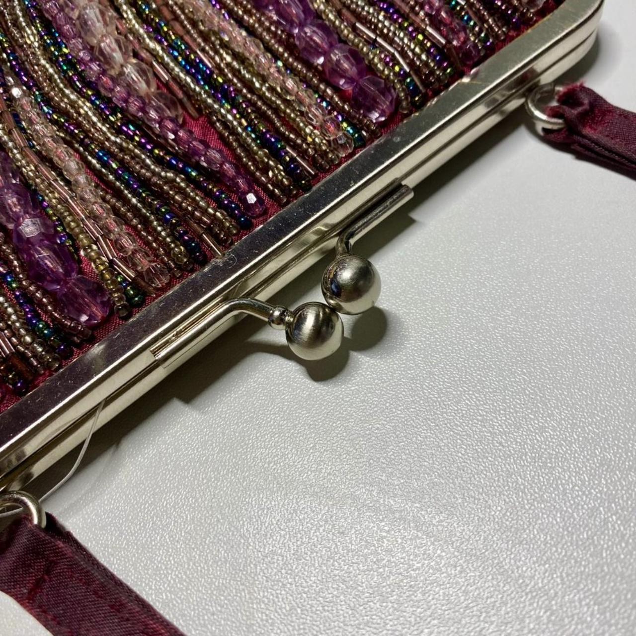 NWT Magid vintage purple beaded clutch purse 4” x... - Depop