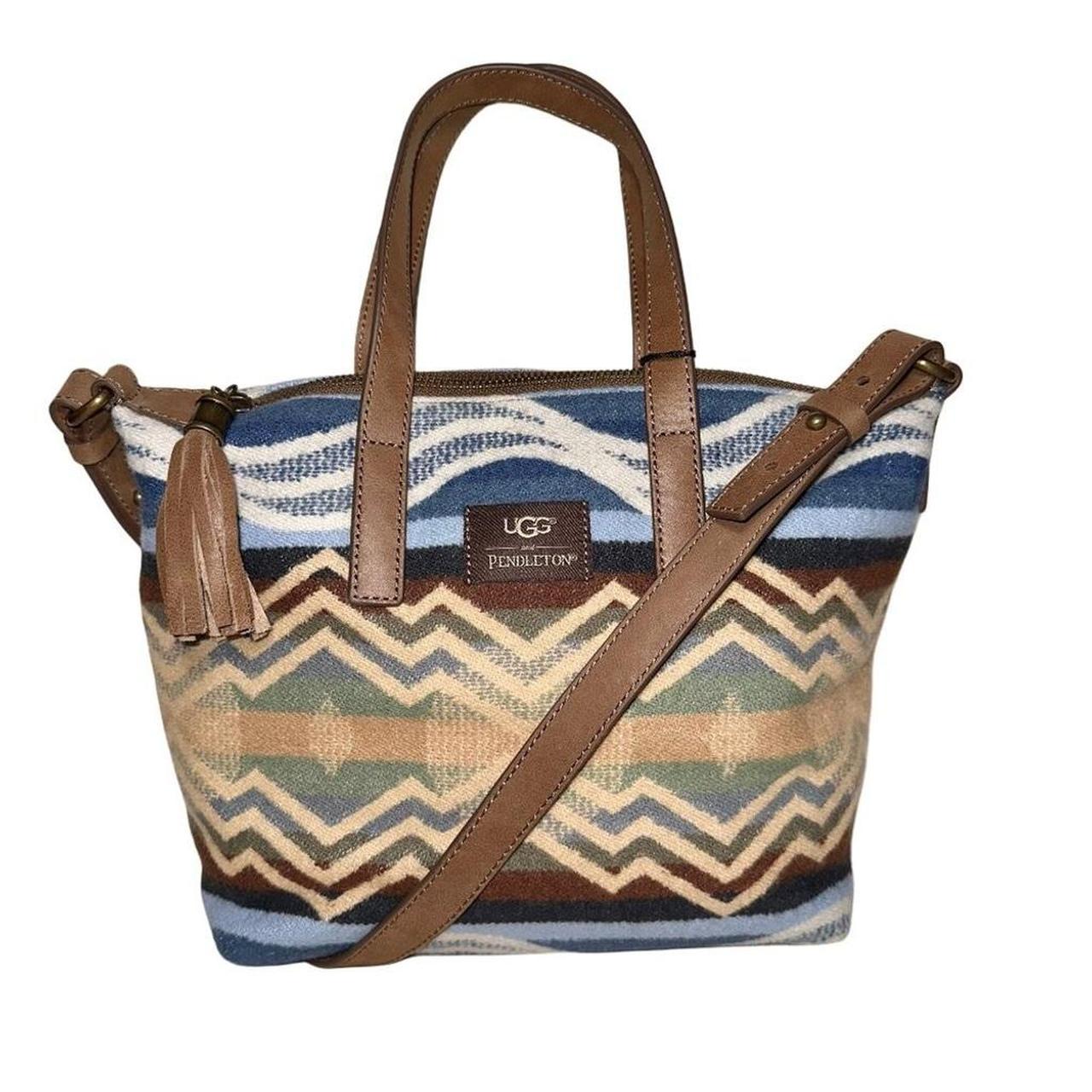 Ugg Pendleton wool and leather crossbody shoulder... | Depop