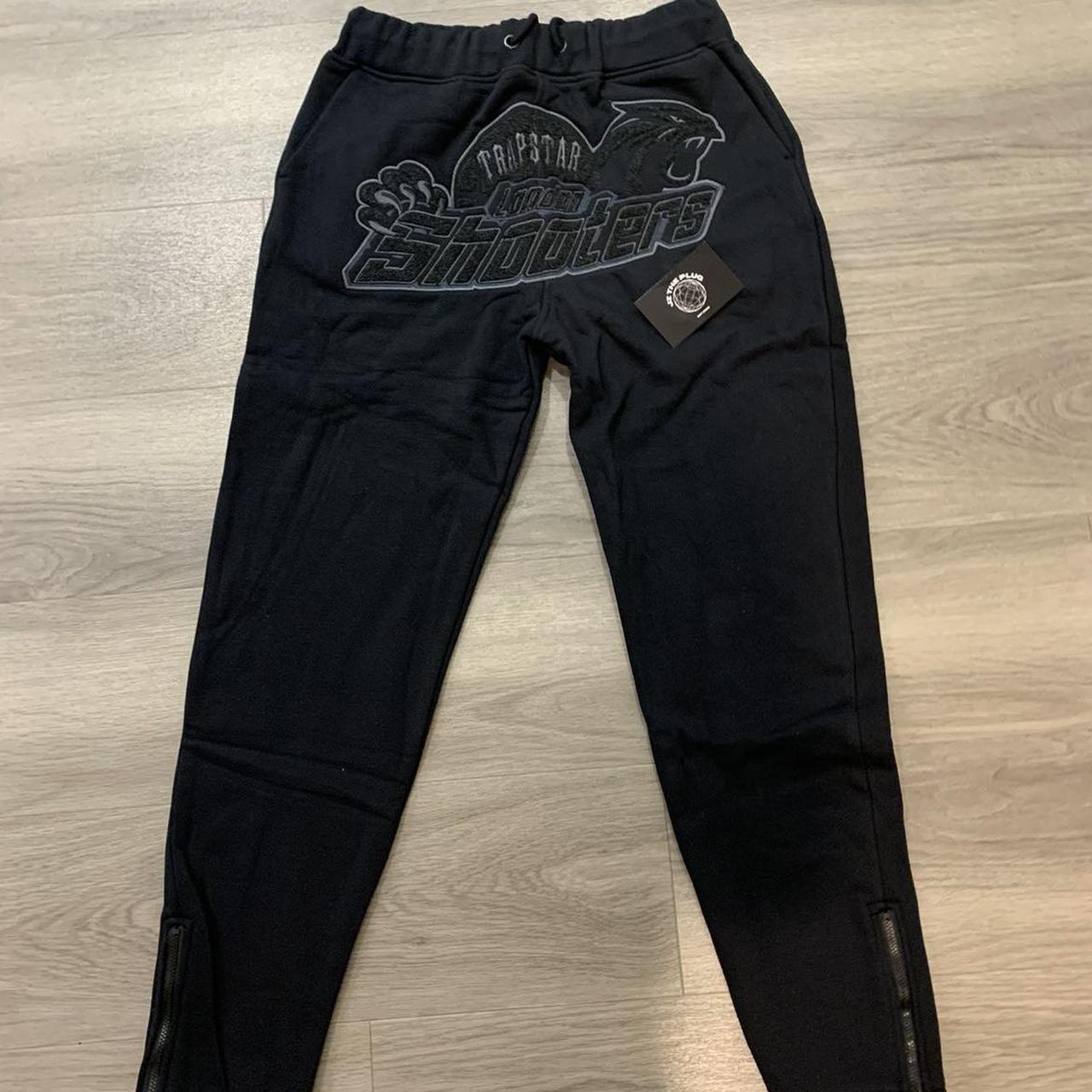 TRAPSTAR SHOOTERS HOODED TRACKSUIT - BLACK/BLACK -... - Depop