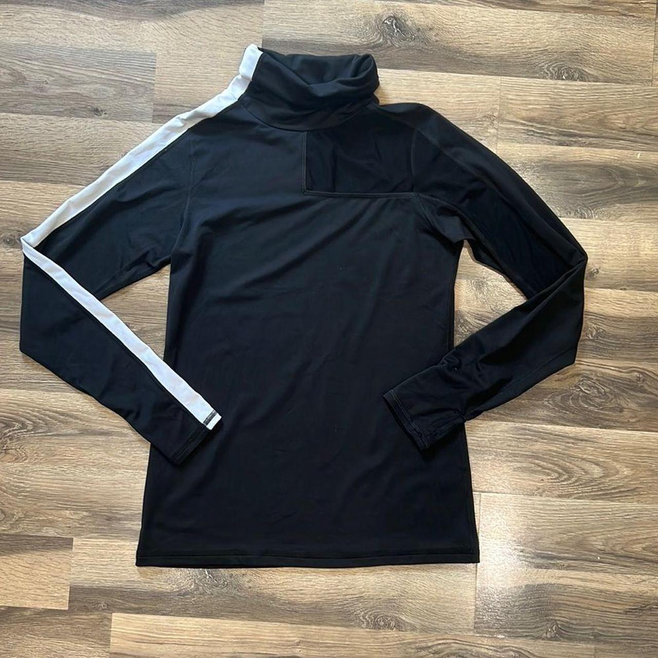 Alala Women’s Medium Black/White Race Stripe Mesh... - Depop