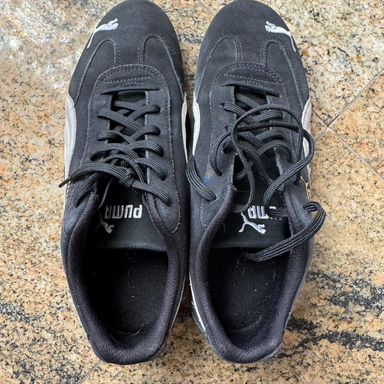 Black Puma speedcats. Size 9 men’s #skinny #shoe... | Depop