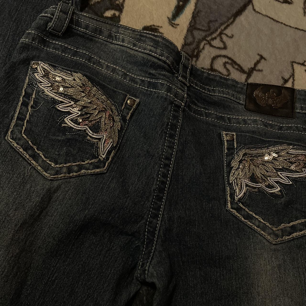 Angel wing pants. size 7 but it’s stretches into a... - Depop