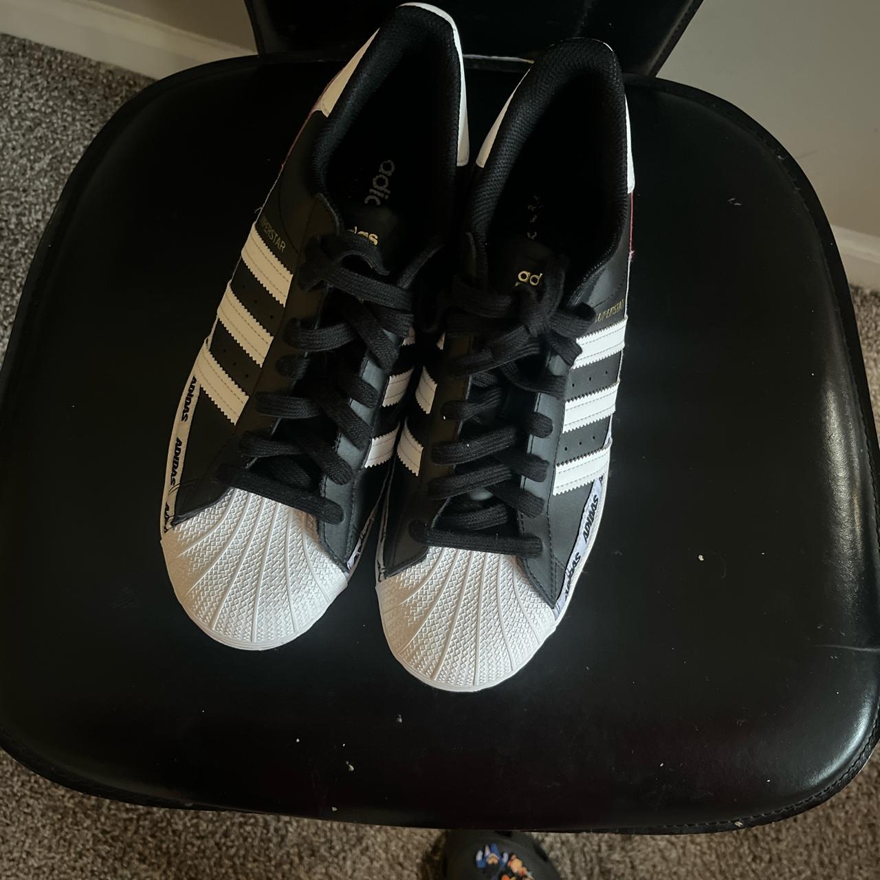Adidas Woodmark superstar shoes Worn once good shape - Depop