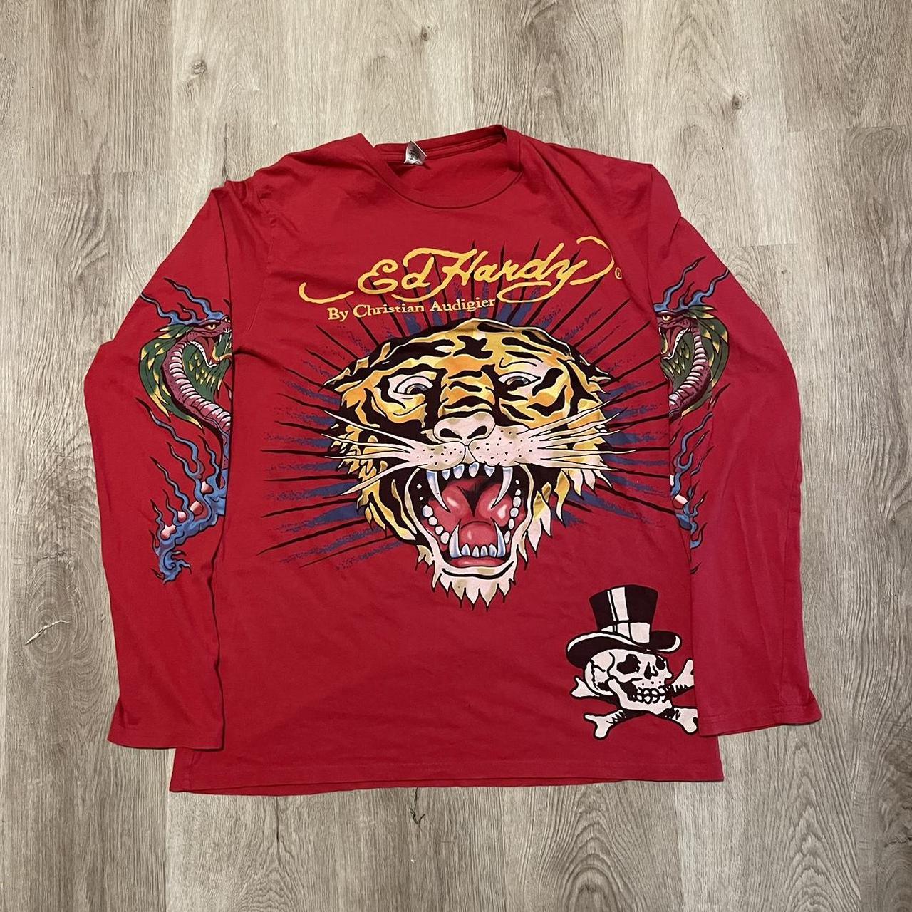 -insane y2k grunge vintage affliction style old ed... - Depop