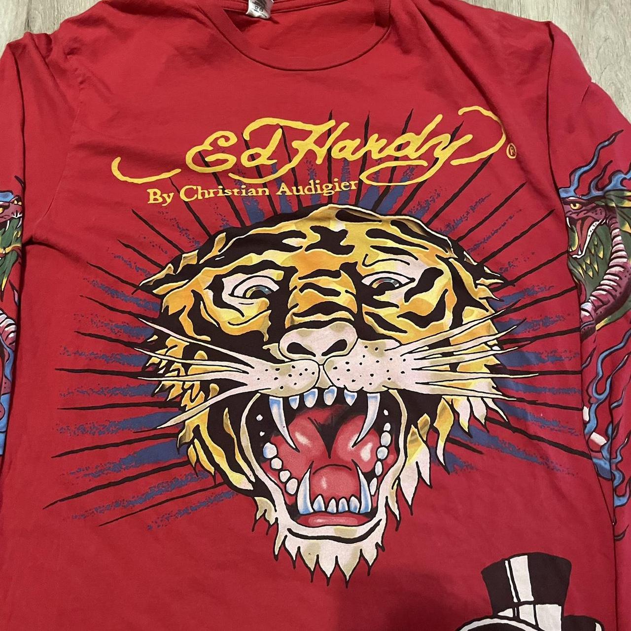 -insane y2k grunge vintage affliction style old ed... - Depop