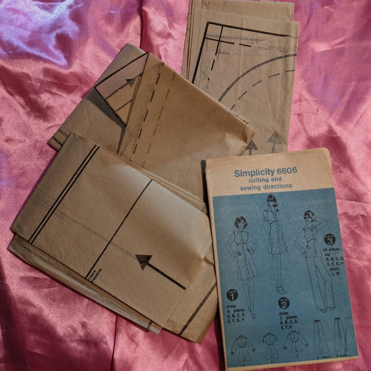 Vintage 1974 simplicity sewing pattern (6606) -... - Depop