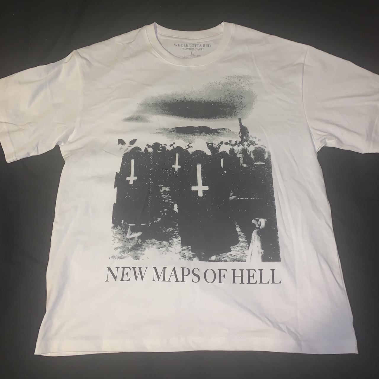 Playboi Carti “New Maps Of Hell” tee - Depop