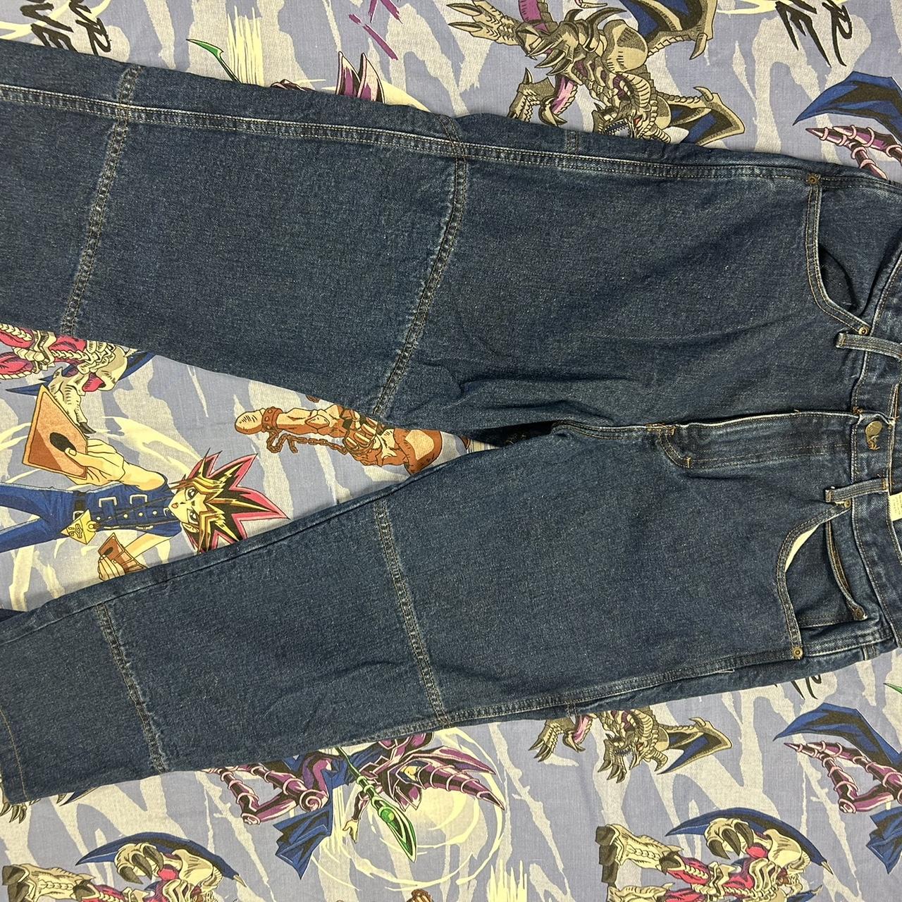 Vitage Dragging Jeans Made in USA, biker style with... | Depop