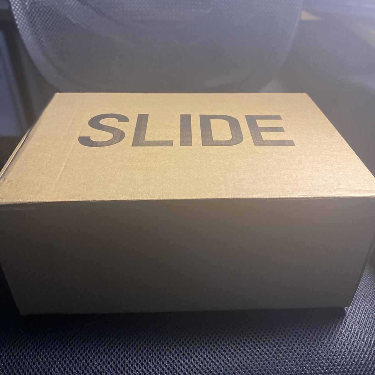 •Yezzy Slides (Black) •Brand New •Box Included... - Depop