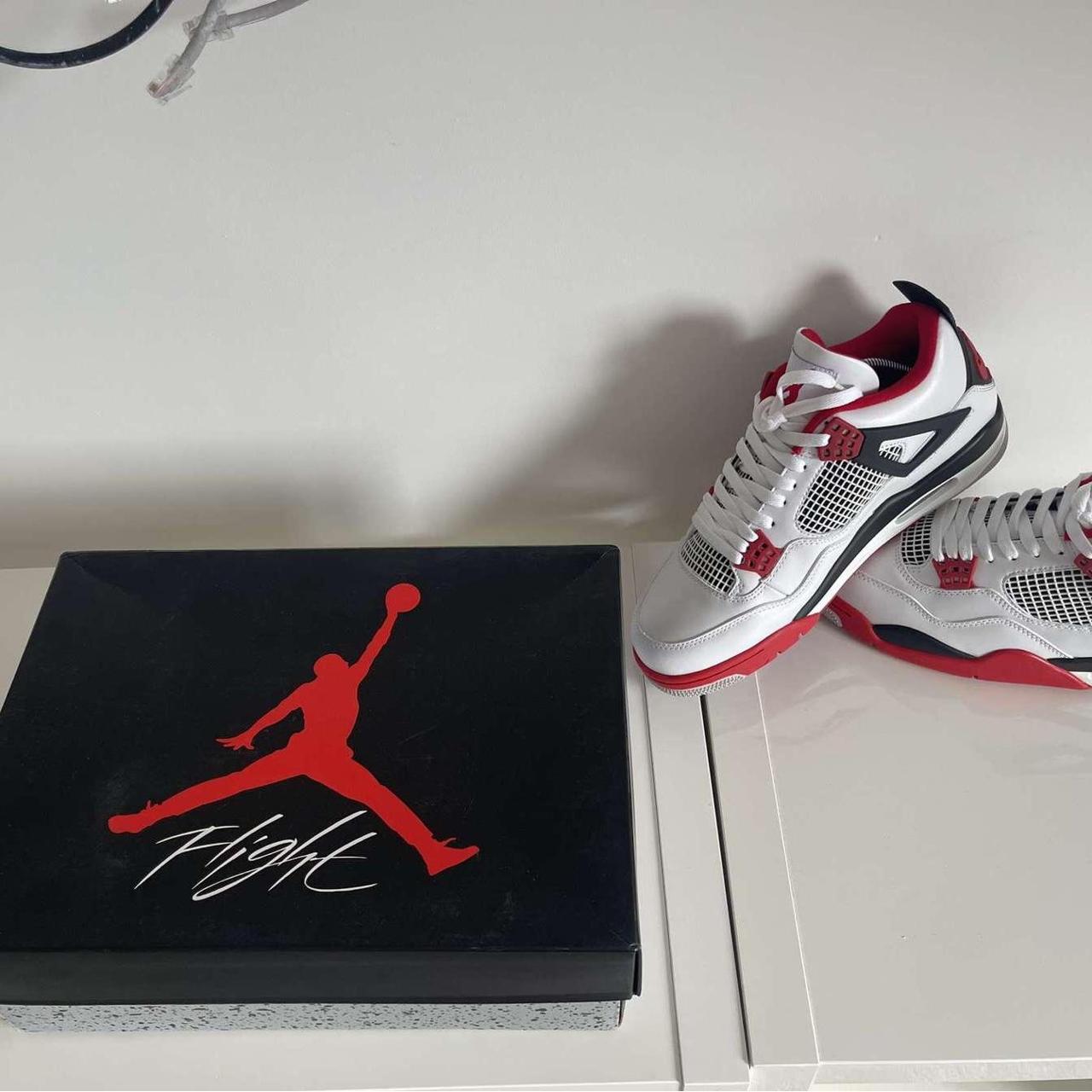 Brand new Jordan 4 fire red Size uk10 Never warn... - Depop