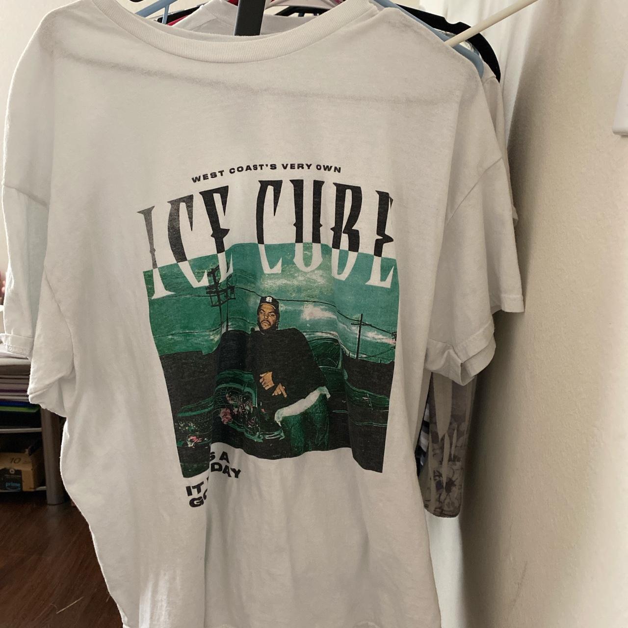 ice cube rap hip hop artist t shirt the letters of... - Depop