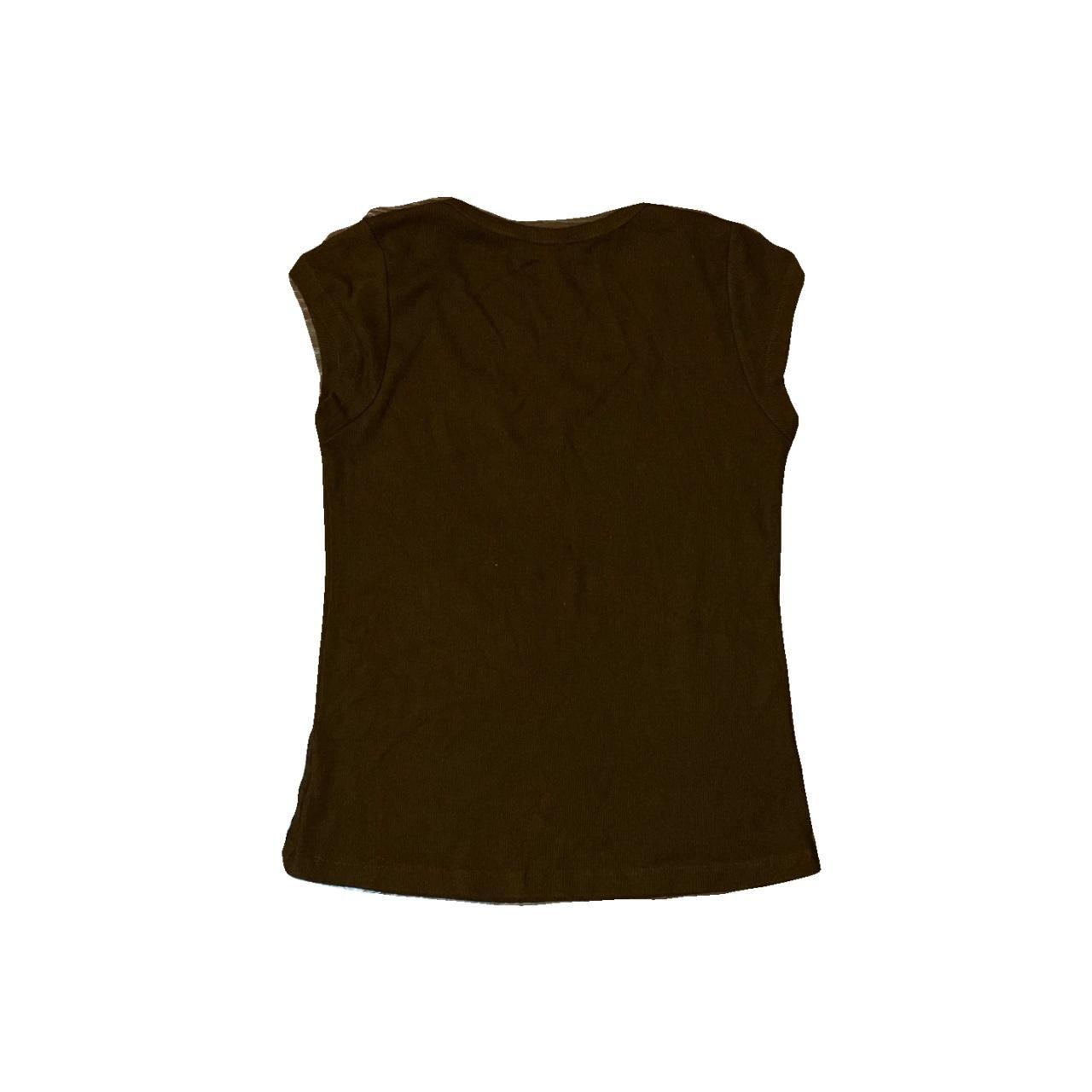 Bebe brown vintage mcbling bedazzled with light... - Depop