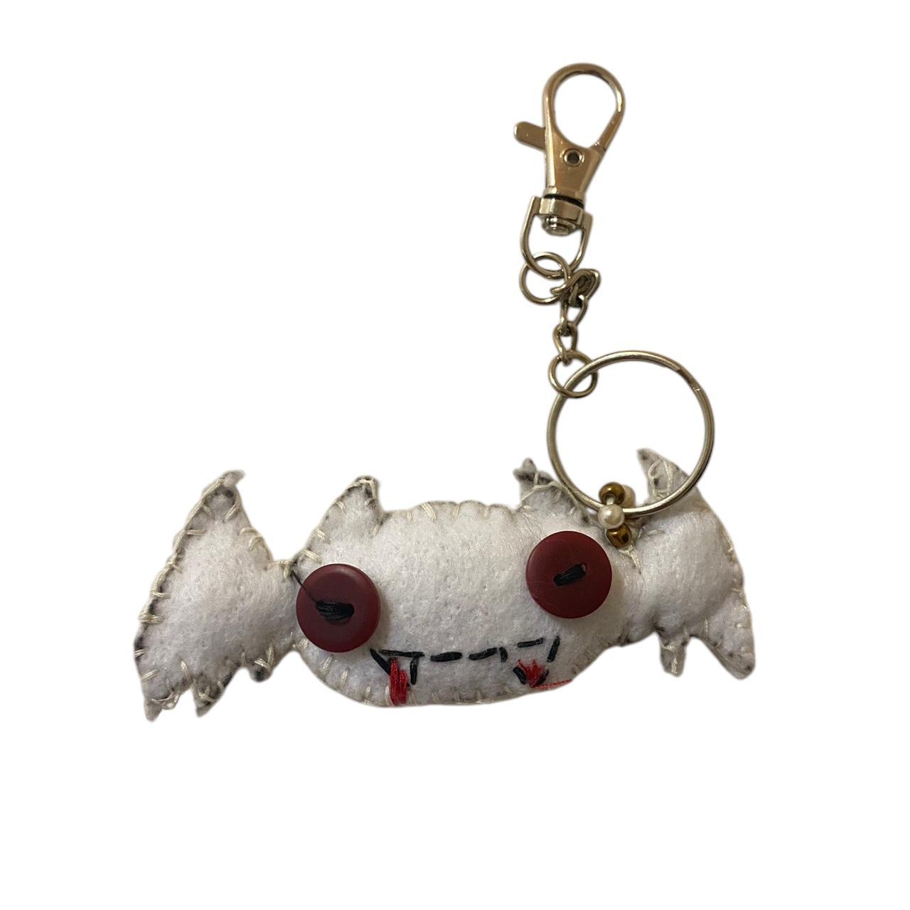 Handmade white bat felt creature emo goth voodoo... - Depop