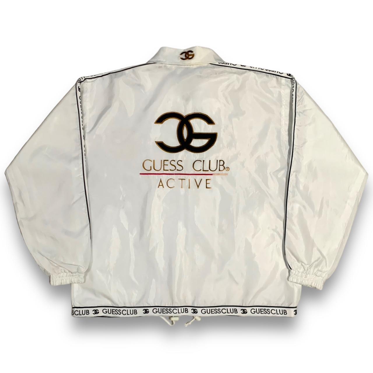 Y2K Guess Club Active Big Logo Embroidered... - Depop