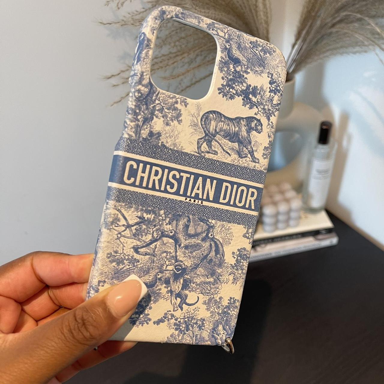 Dior Blue and White Phone-cases | Depop