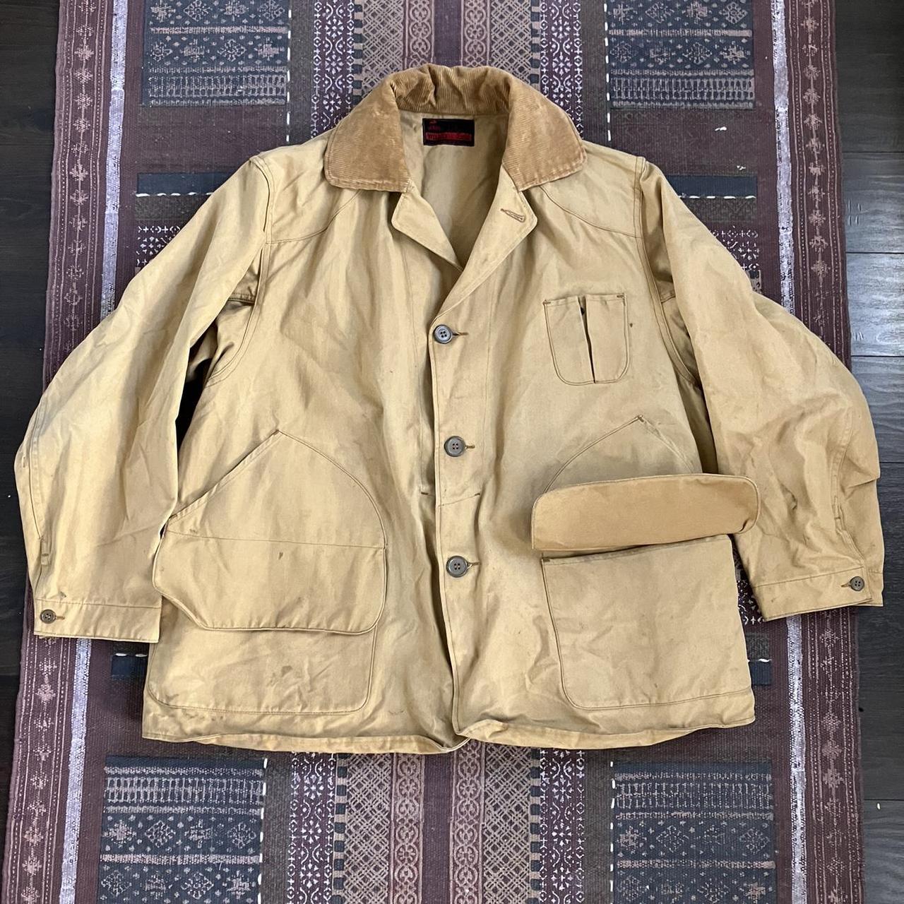 Vintage Canvas Field Jacket Used vintage field... - Depop