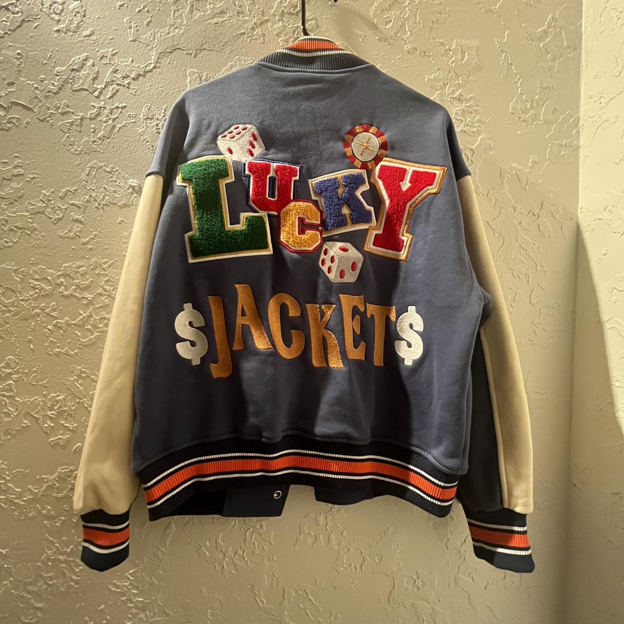 Clout Collection varsity jacket size Medium #lucky... - Depop