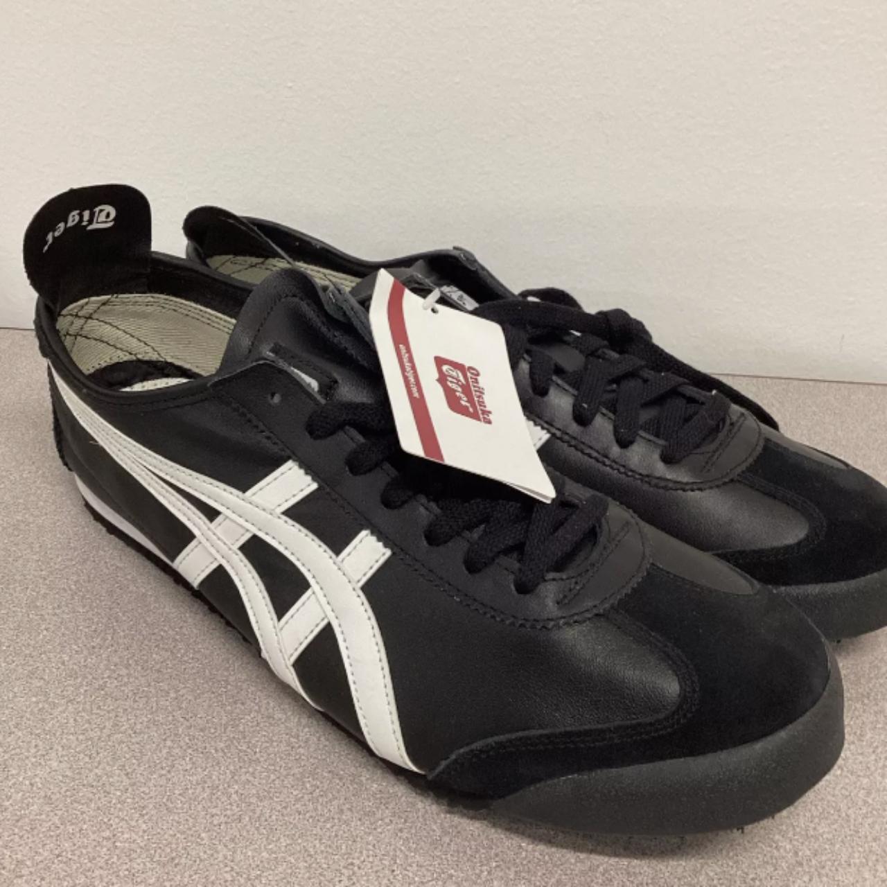 Onitsuka Tiger Mexico 66 Black White Men's Size US... - Depop