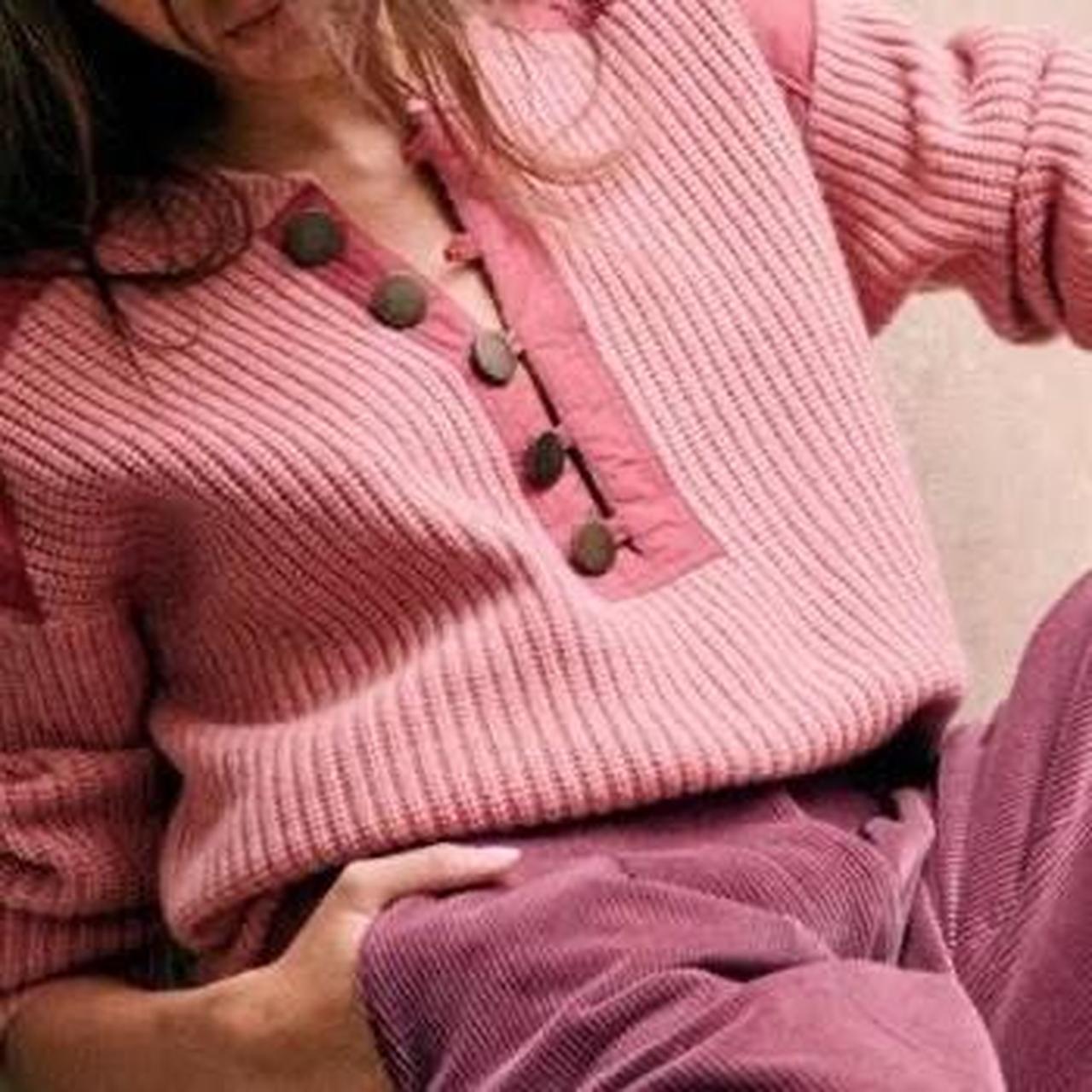 Sezane Pull Ewen rose size S would fit a size 10 to... - Depop