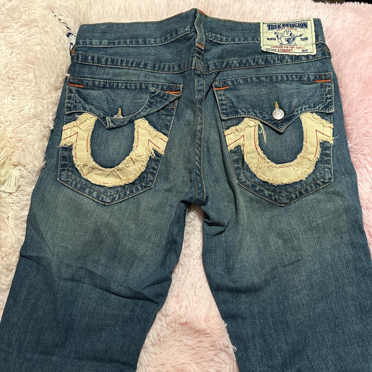 - True Religion Straight Jeans - Size 34L X... - Depop