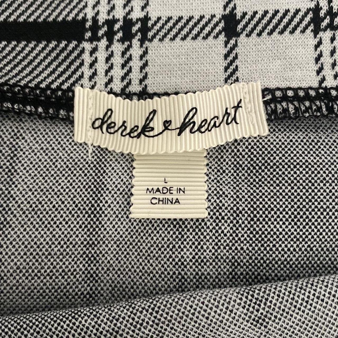 Derek Heart Women's Black and White Skirt | Depop