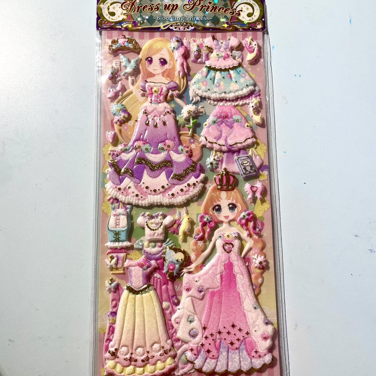 Dress up sticker doll 1 set 2 girls princess theme... - Depop