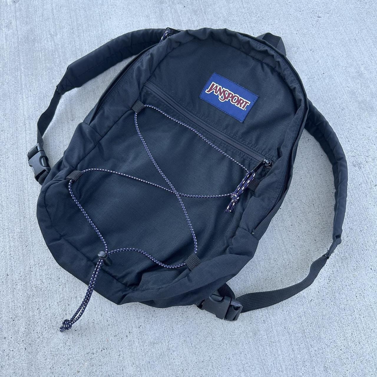 Vintage Jansport Backpack Black Sweet outdoor... - Depop