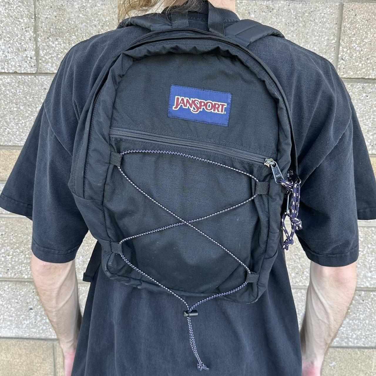 Vintage Jansport Backpack Black Sweet outdoor... - Depop