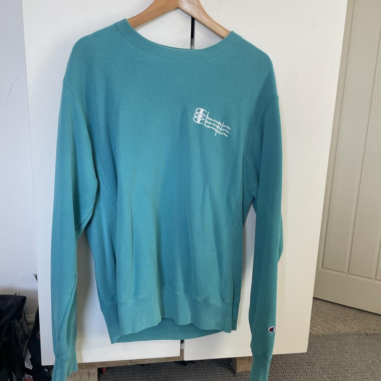 Champion Men's Blue Jumper | Depop