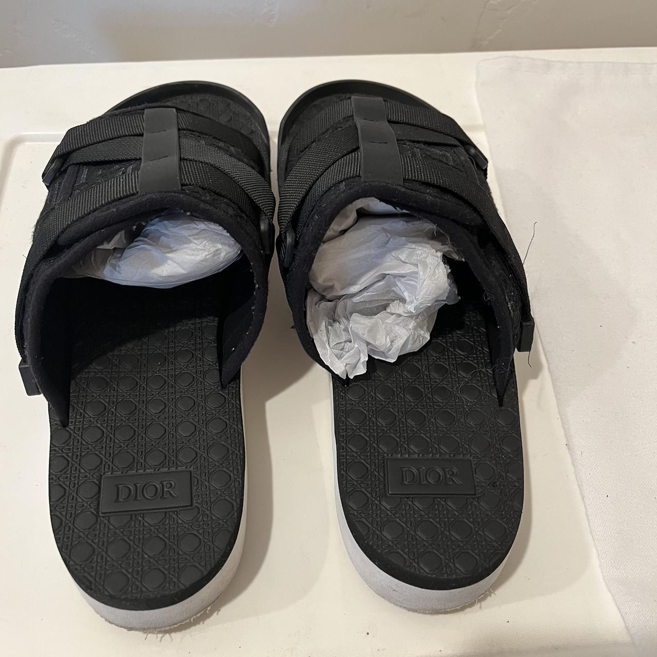 Dior slides Black Size 42 8.5-9 Great condition,... - Depop