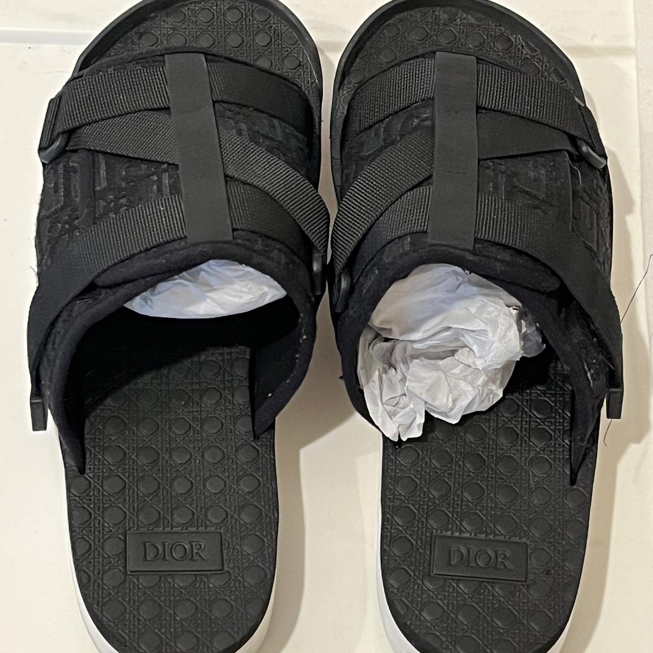 Dior slides Black Size 42 8.5-9 Great condition,... - Depop