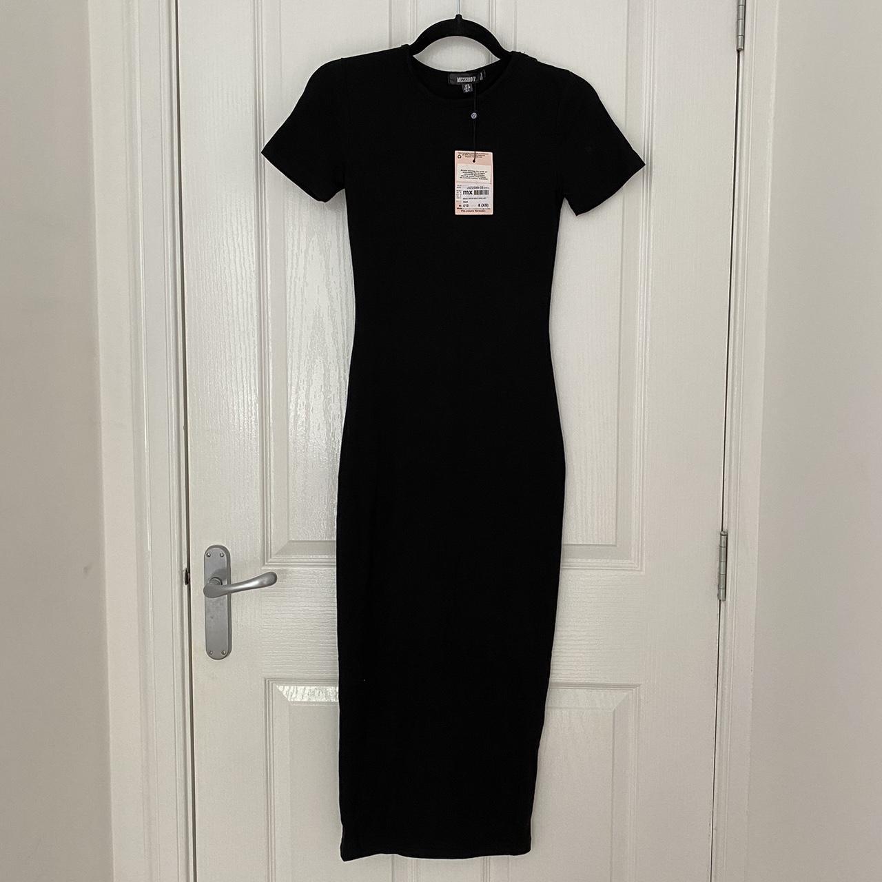 Missguided black midaxi dress. Size 8 and brand new... - Depop