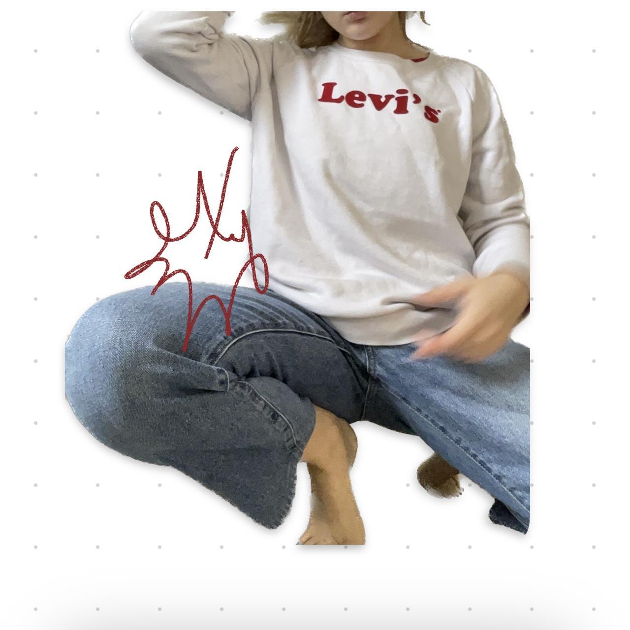 Levi’s sweatshirt with velvet letters! #sweatshirt... - Depop