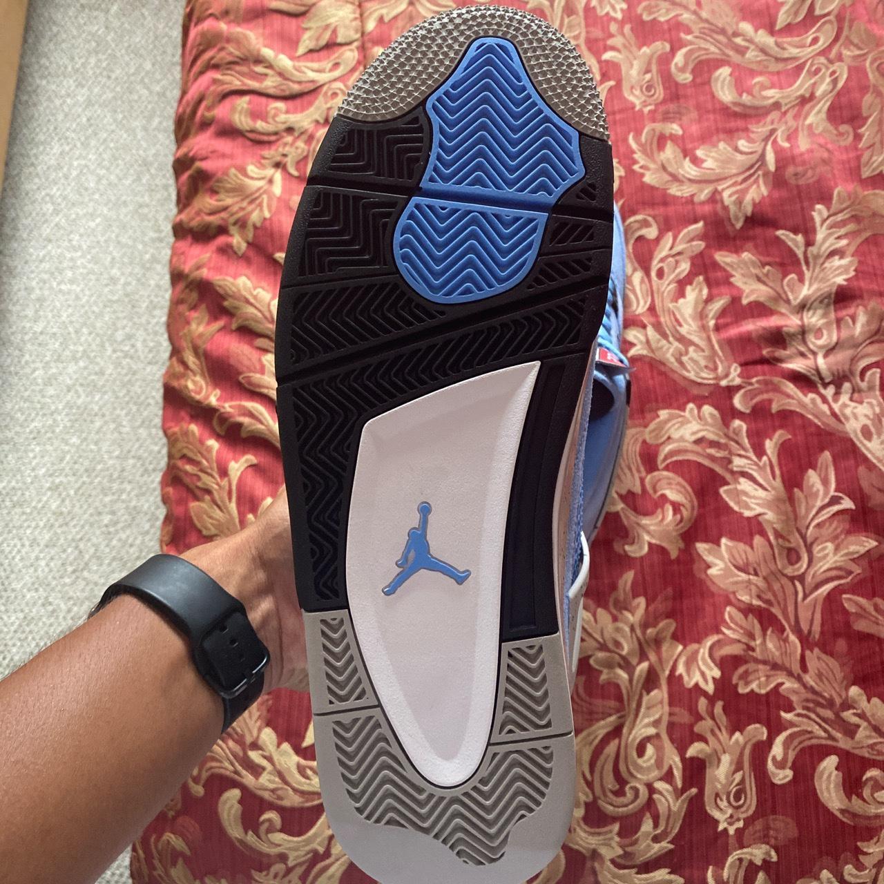 Jordan 4 UNC No box 🇺🇸 Fast Shipping 🇺🇸 ⭐️ Five Star... - Depop