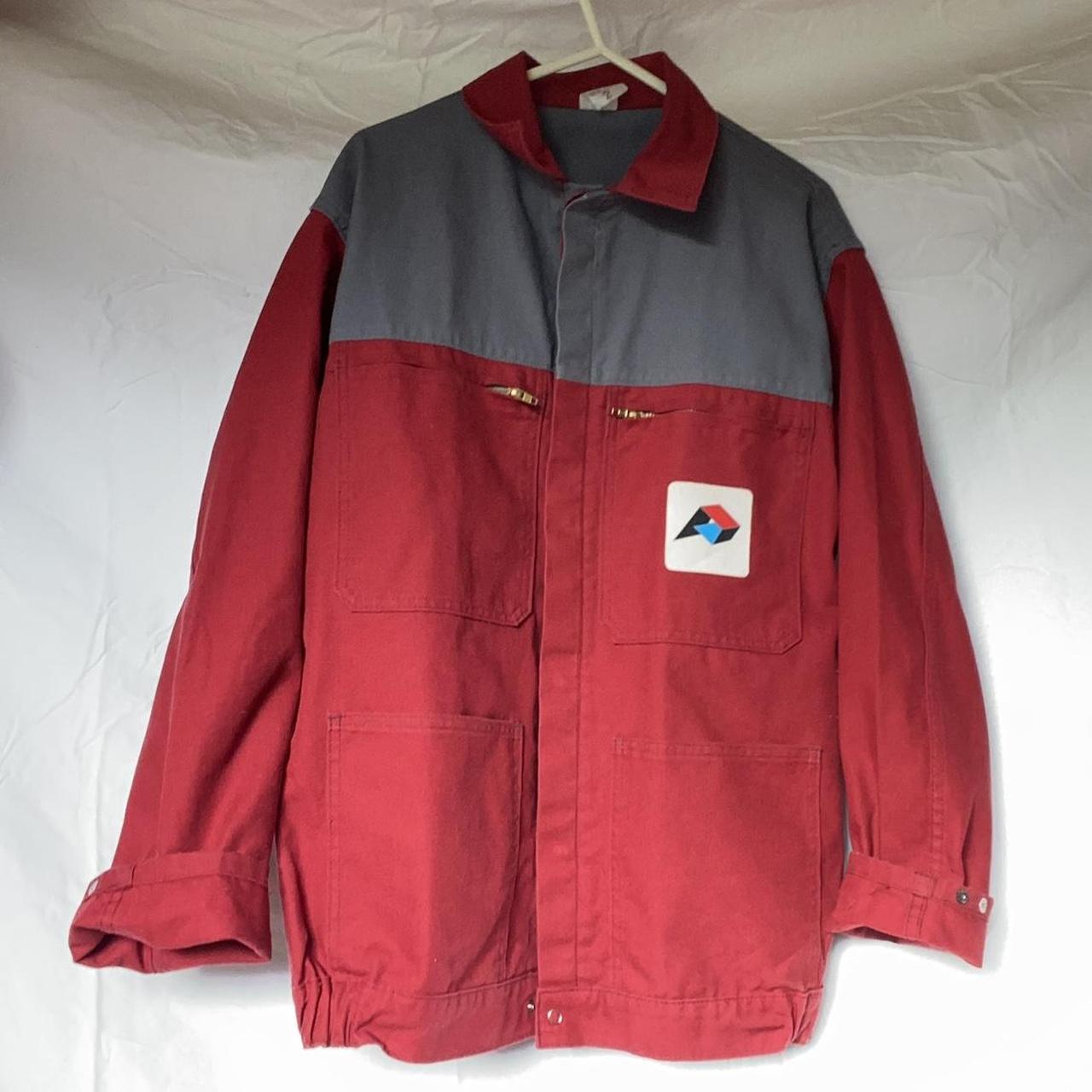 🍄Vintage Red Utility Jacket🍄 DETAILS: • Color: Red... - Depop