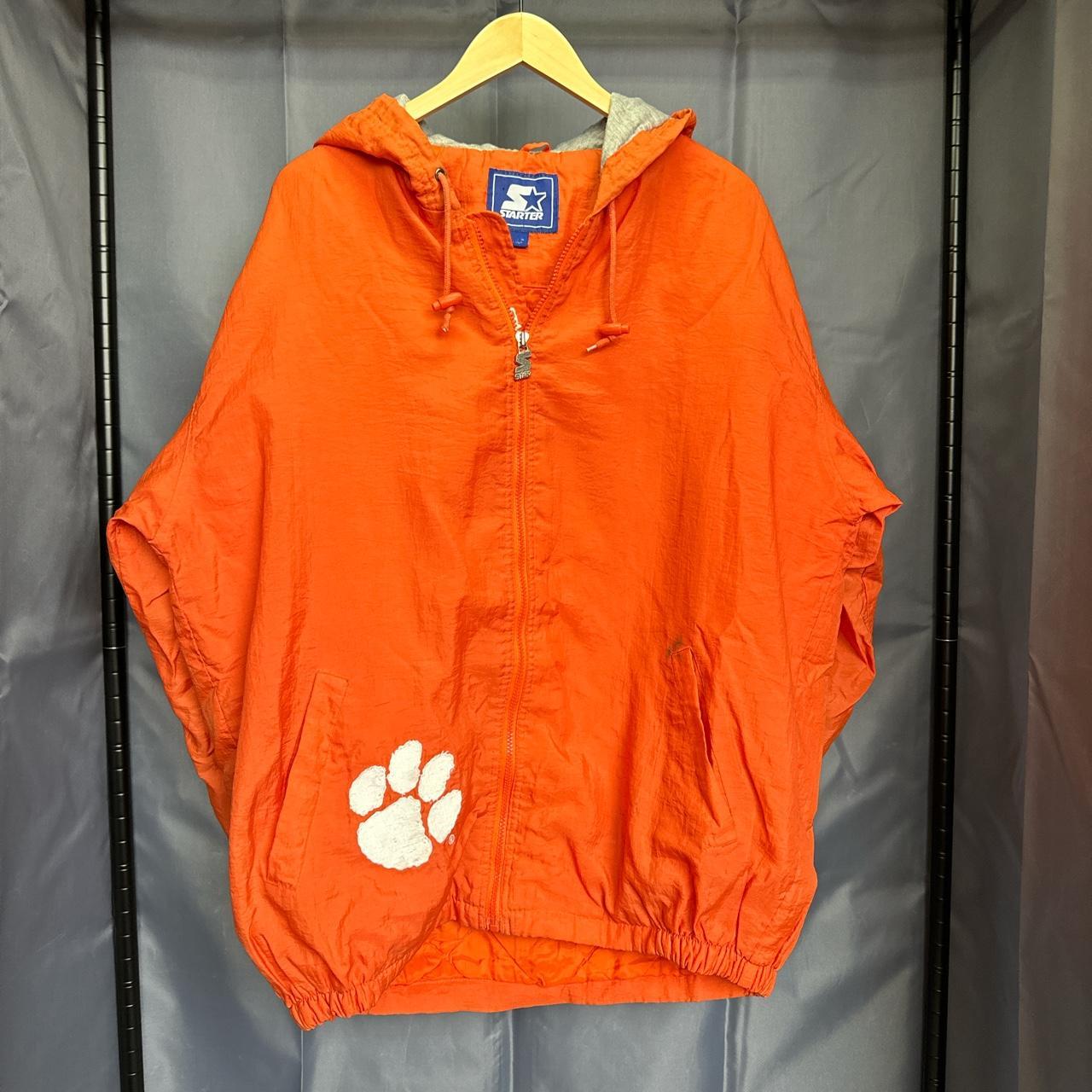 90s Clemson Starter Jacket great shape / small... - Depop