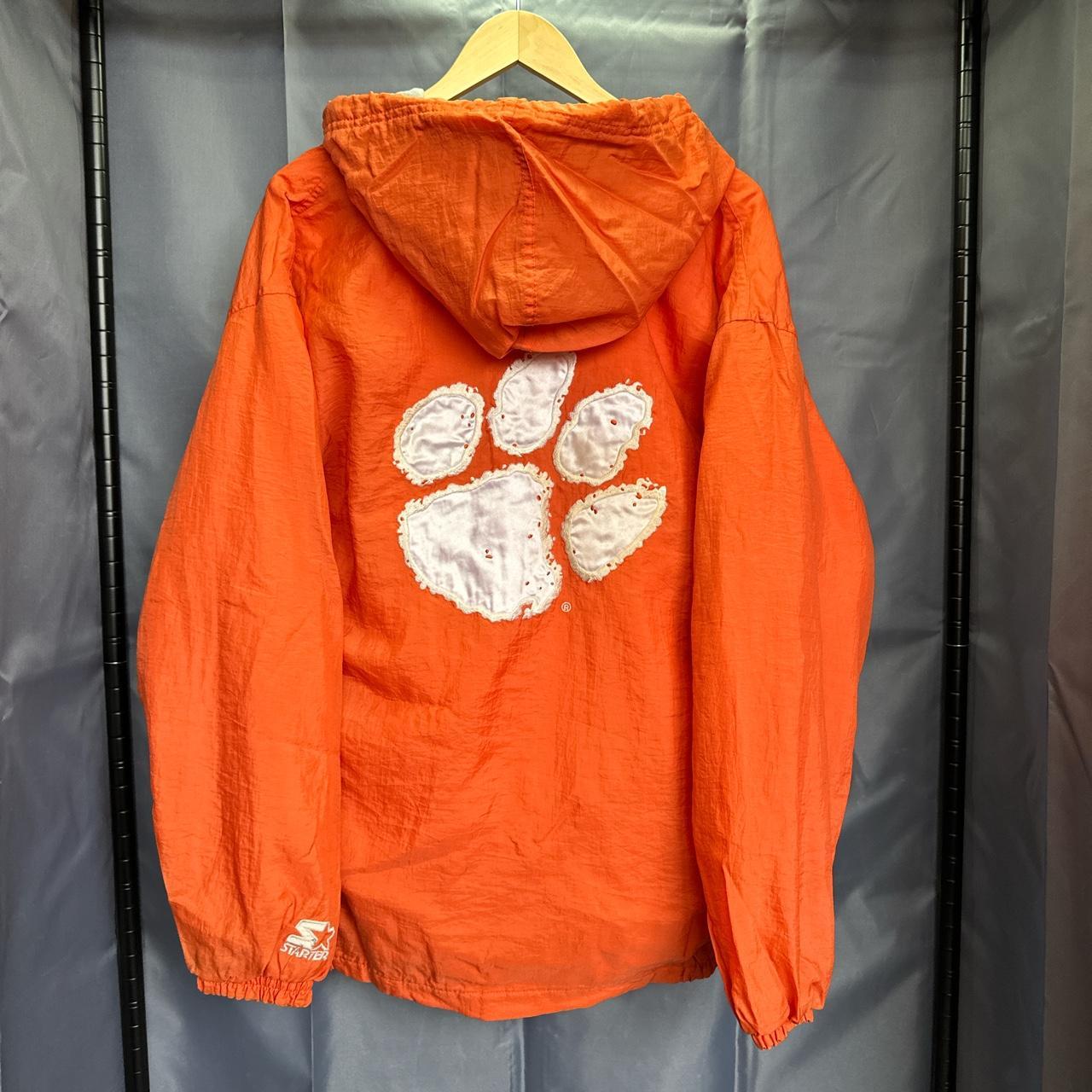 90s Clemson Starter Jacket great shape / small... - Depop