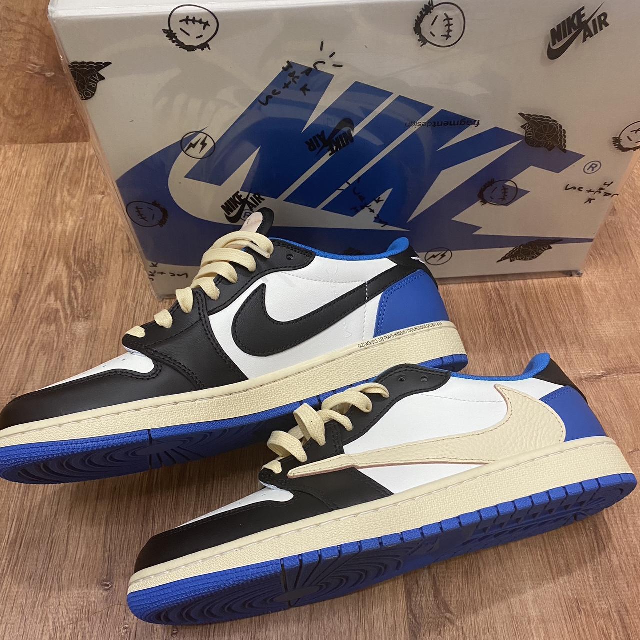 Travis Scott fragments dunks Size 10.5 ( can’t fit... - Depop