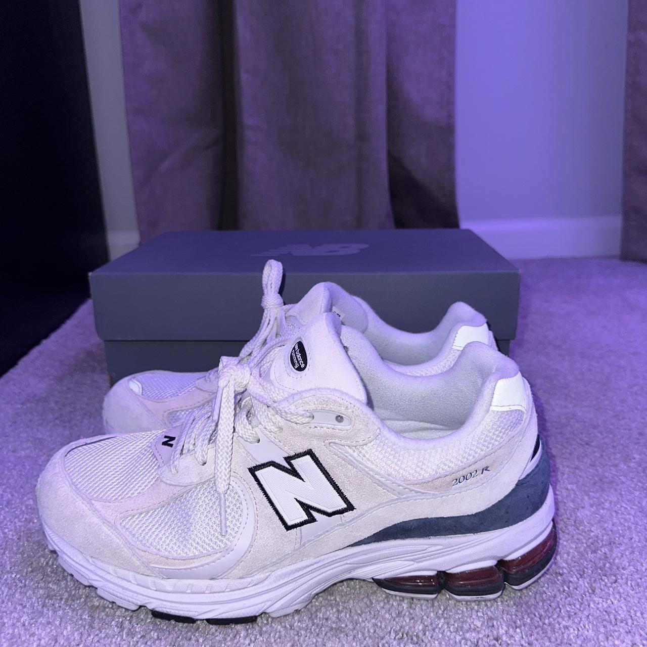 new balance 2002r reflection vintage indigo used a... - Depop