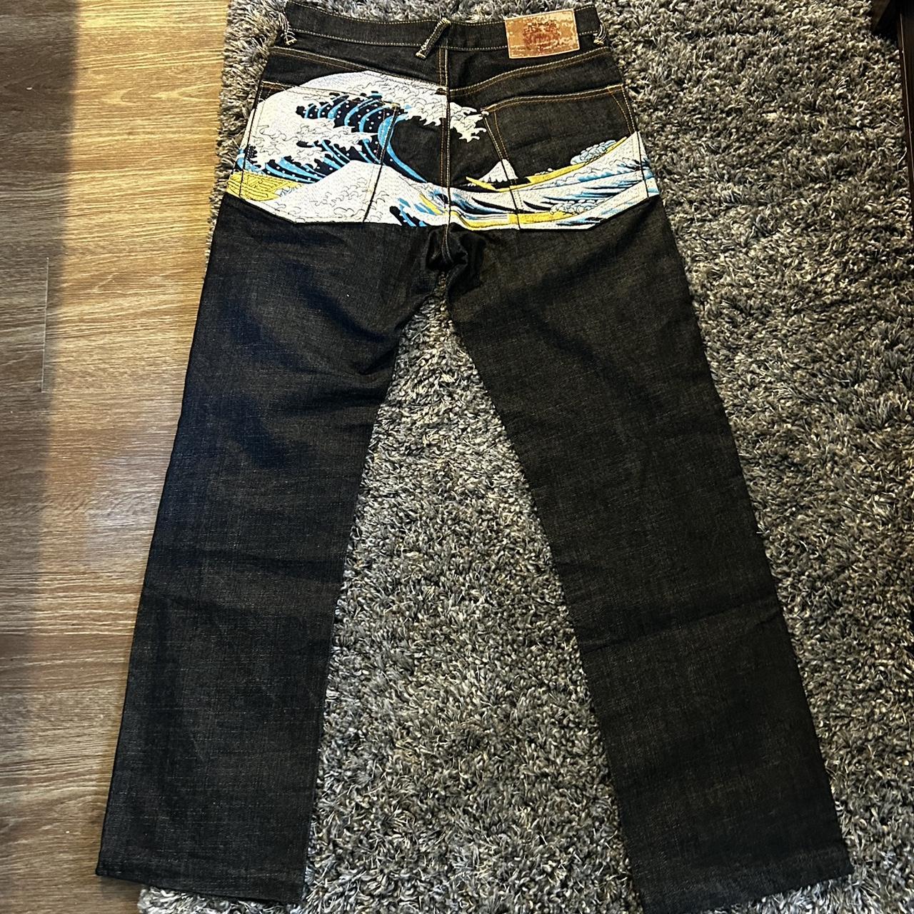 RED MONKEY COMPANY SZ 32 jeans made in Japan with... - Depop