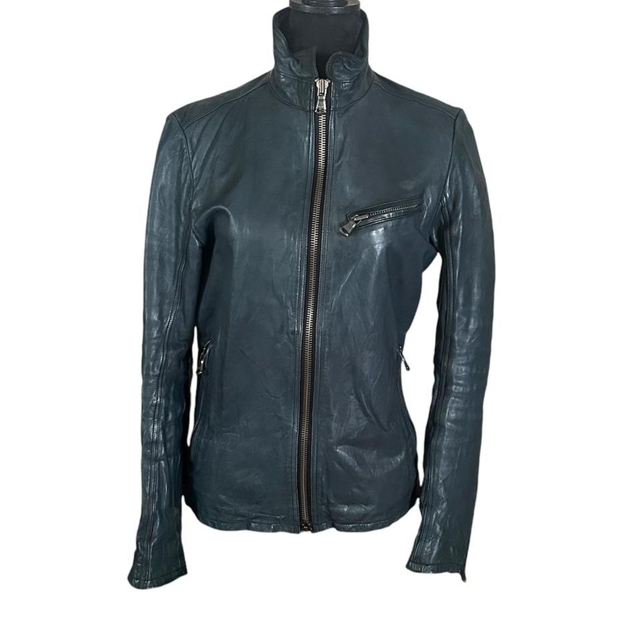 Shade By Shellac Blue Real Leather... - Depop