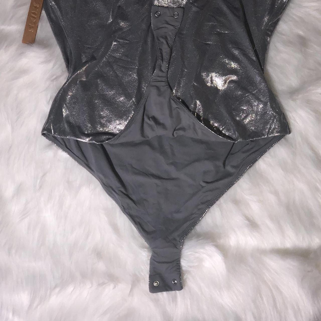 Skims Silver XL Square Neck Bodysuit 🤍 Limited... - Depop