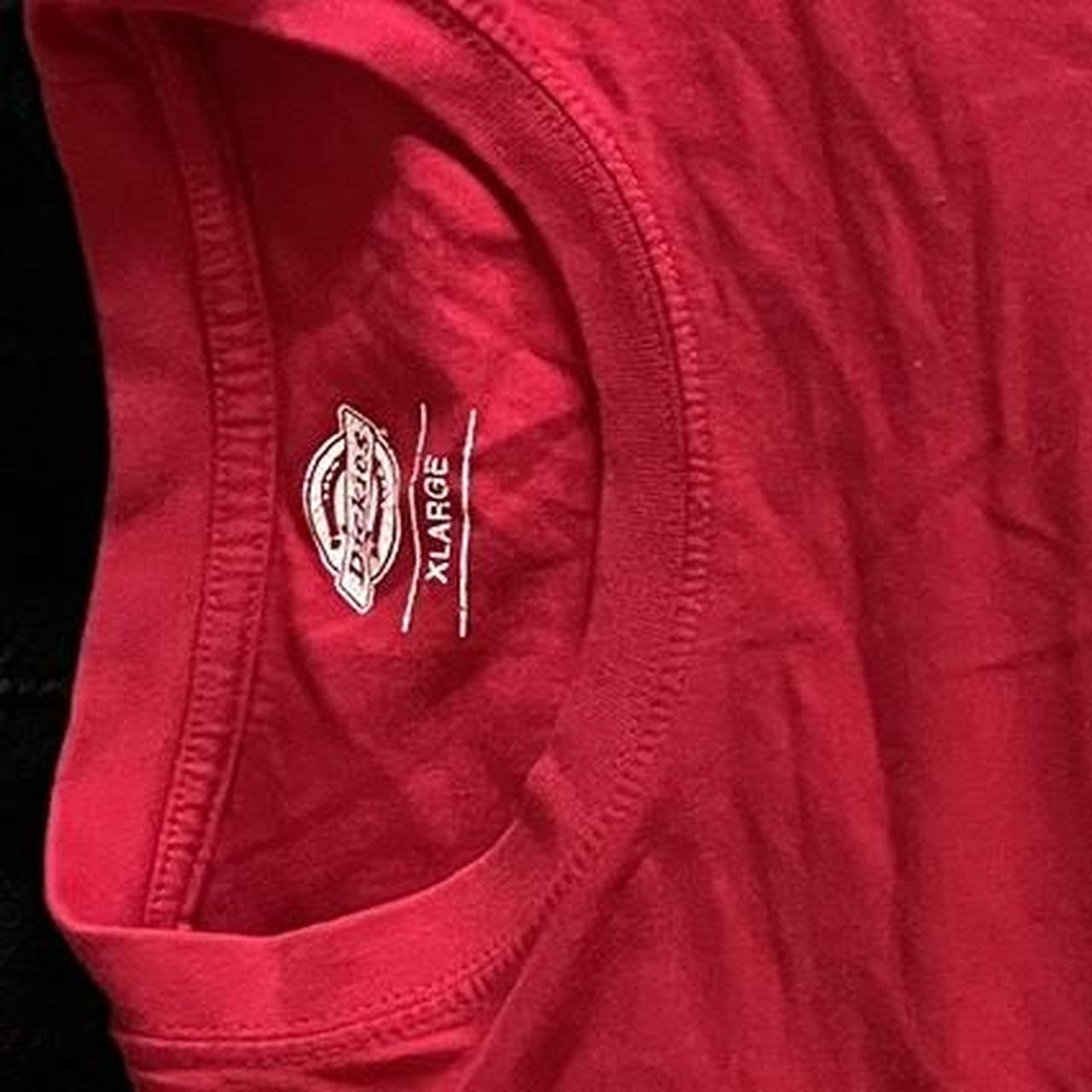 Dickies red t-shirt XL. Worn once - Depop