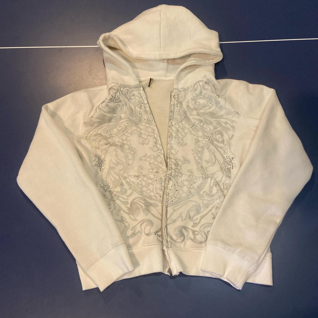 Y2K grunge affliction style women’s zipup. Great... - Depop