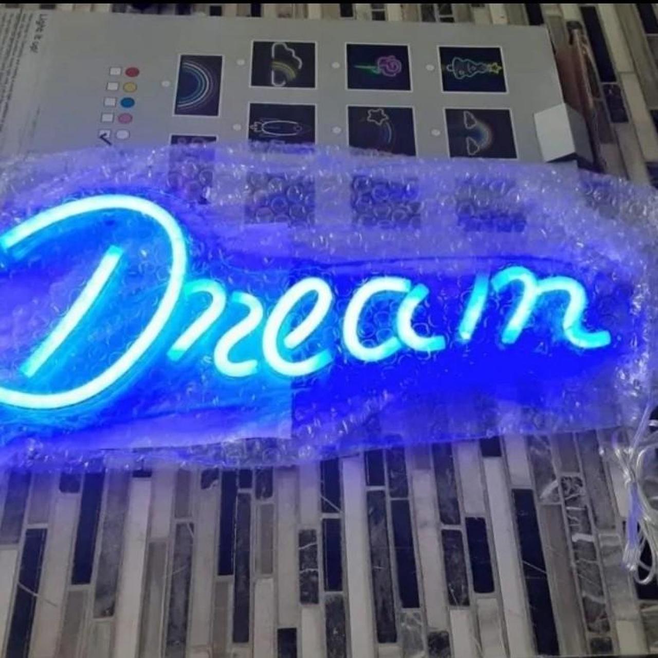 New LED light "dream" blue neon sign lighted lit... - Depop