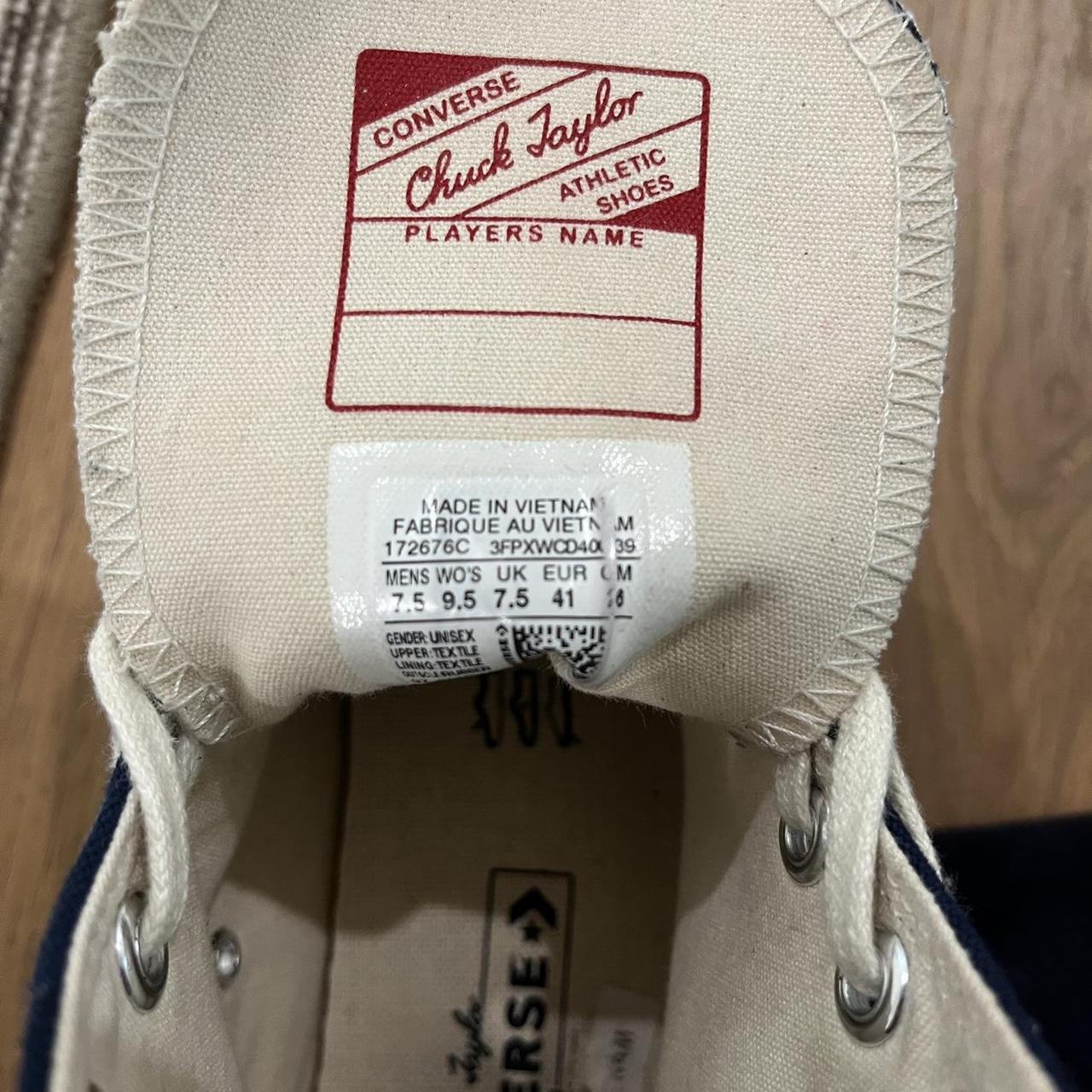 These converse are platform navy blue and aren’t... - Depop