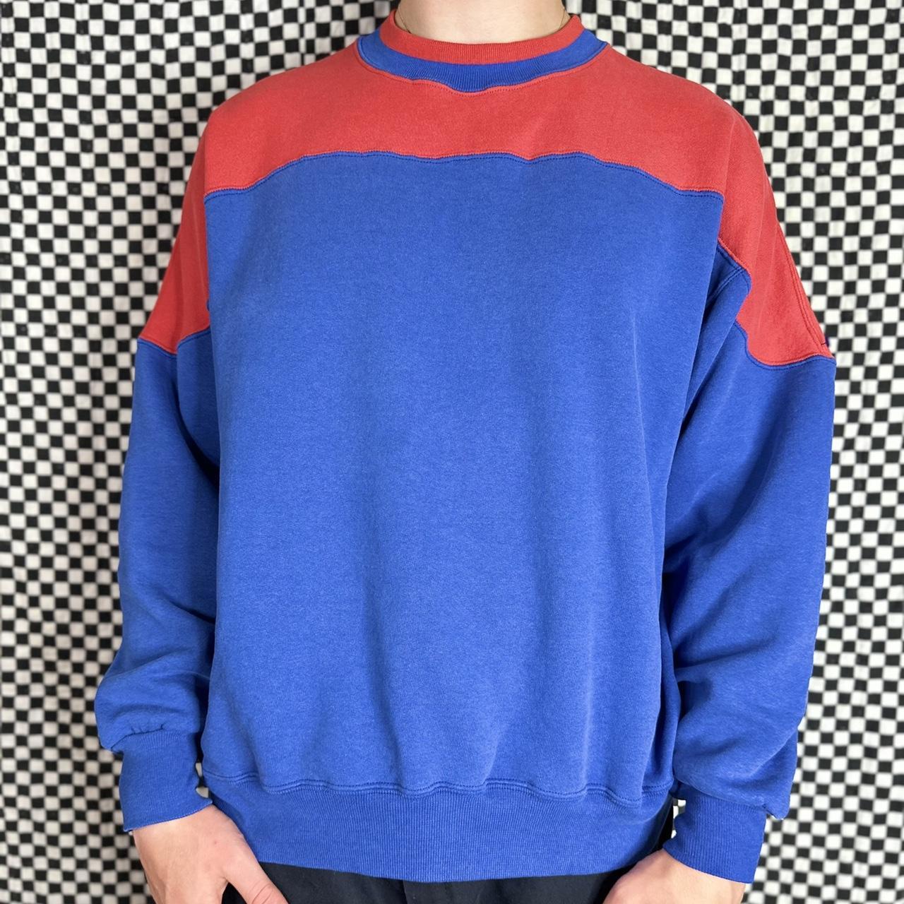 Vintage 90’s Chalk Line color bock crewneck Super... - Depop