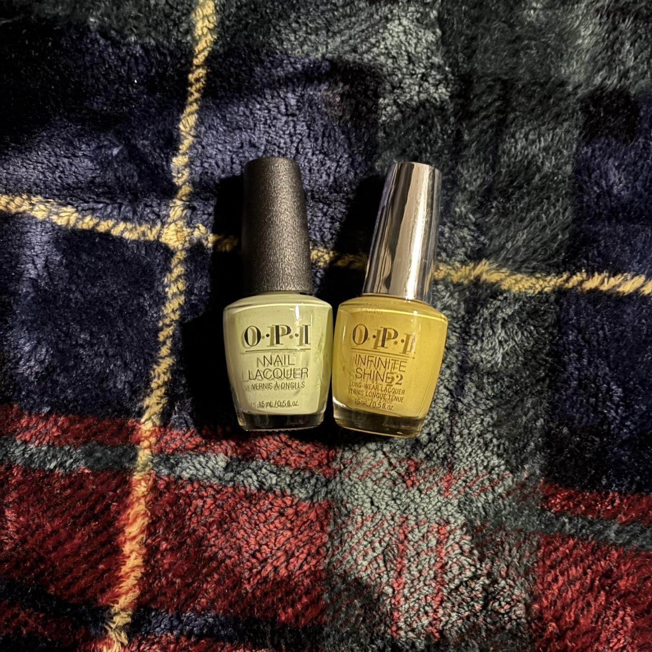 OPI yellow nail polish duo - Infinite Shine and... - Depop