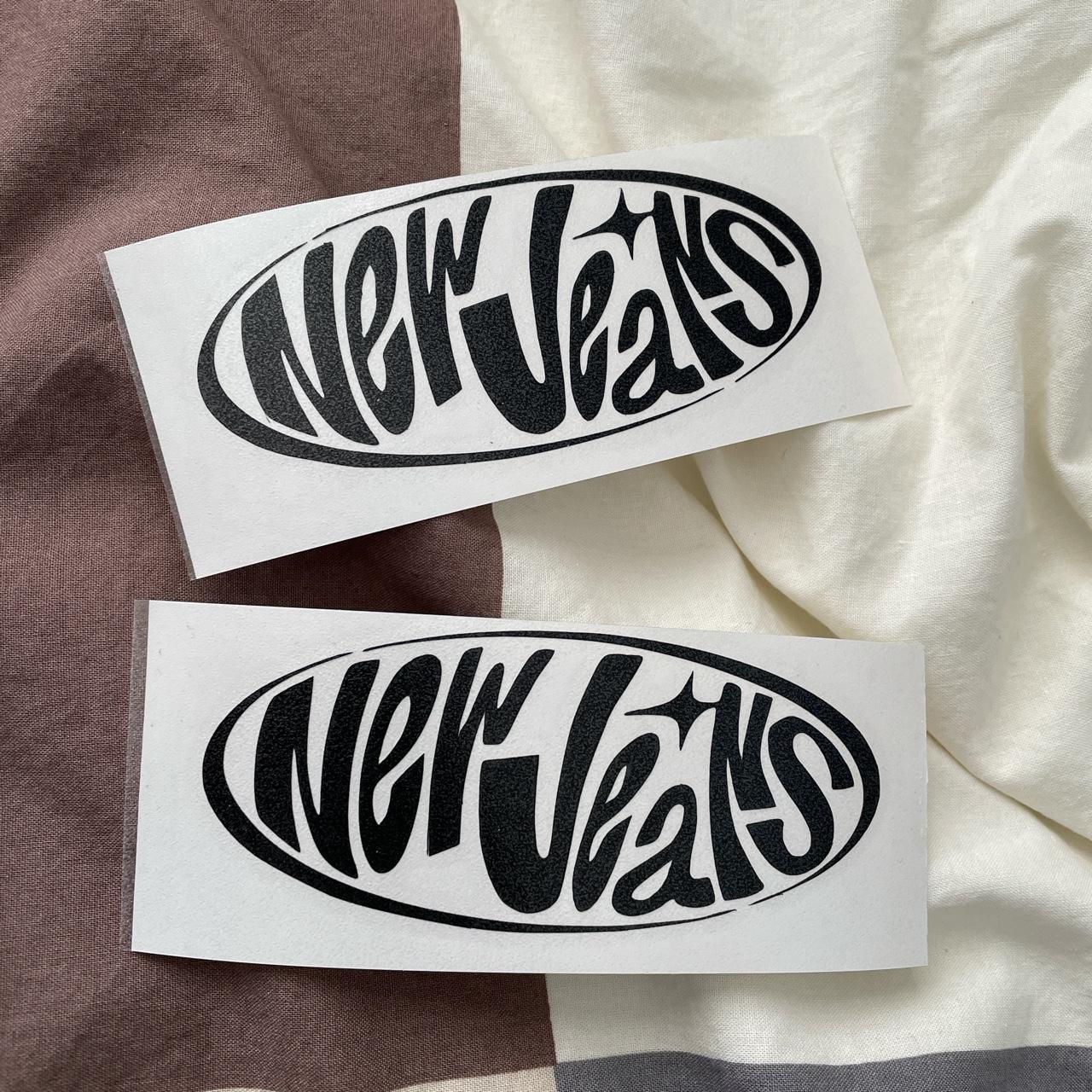 Newjeans Logo Vinyl Sticker (BLACK) Perfect for... - Depop