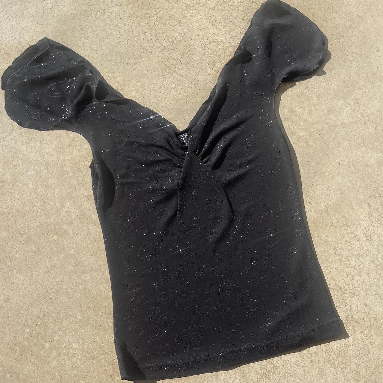 Vintage Riki Nathan Women’s Black Tank Top Paisley... - Depop